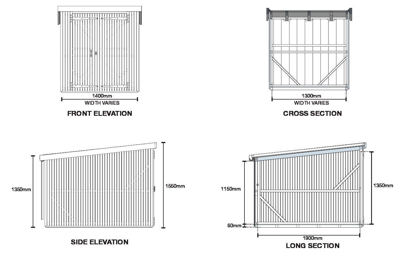 Specifications - Brighton Bike Sheds