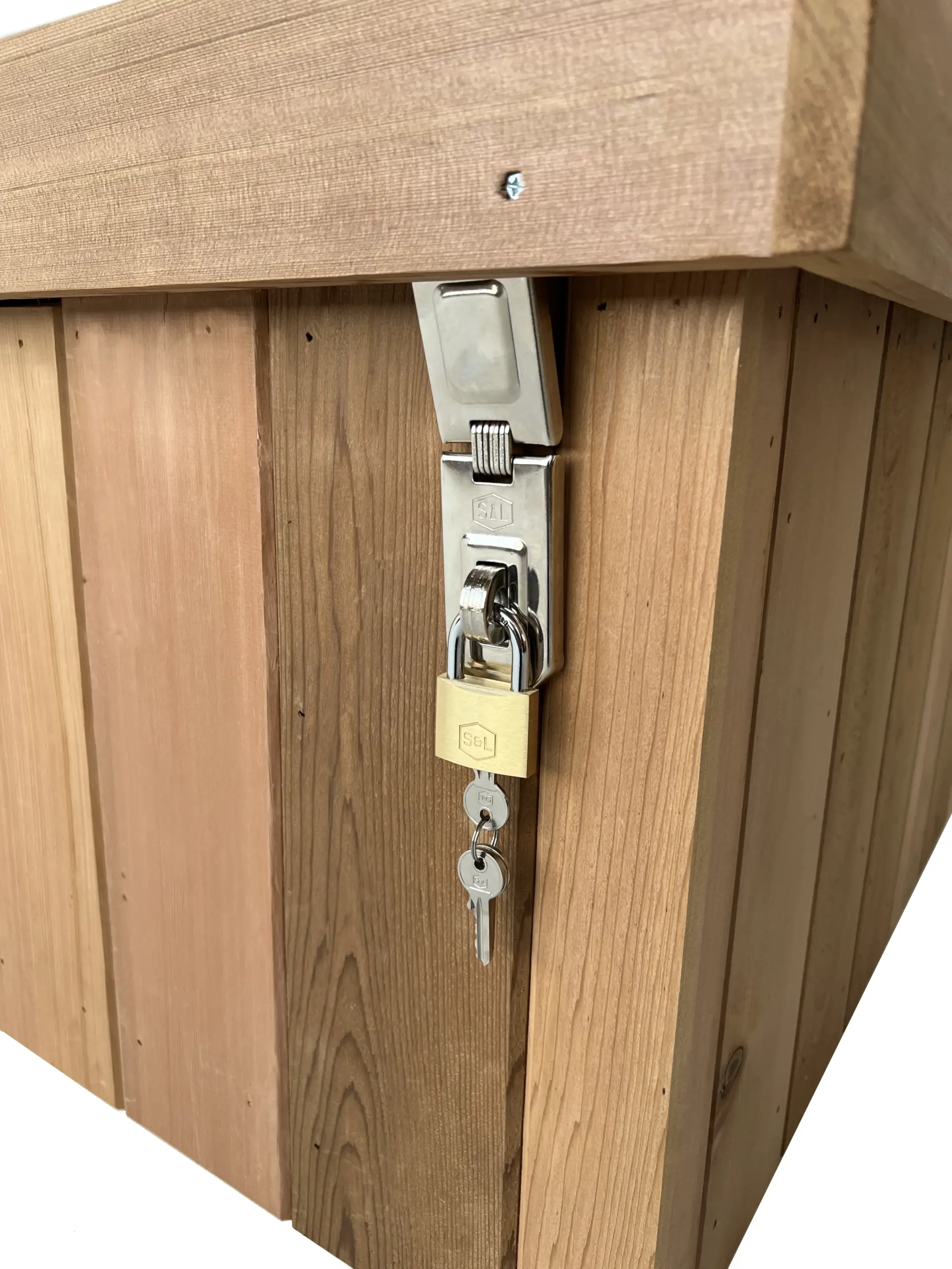 Storage Bench Paired Locks - Brighton Bike Sheds